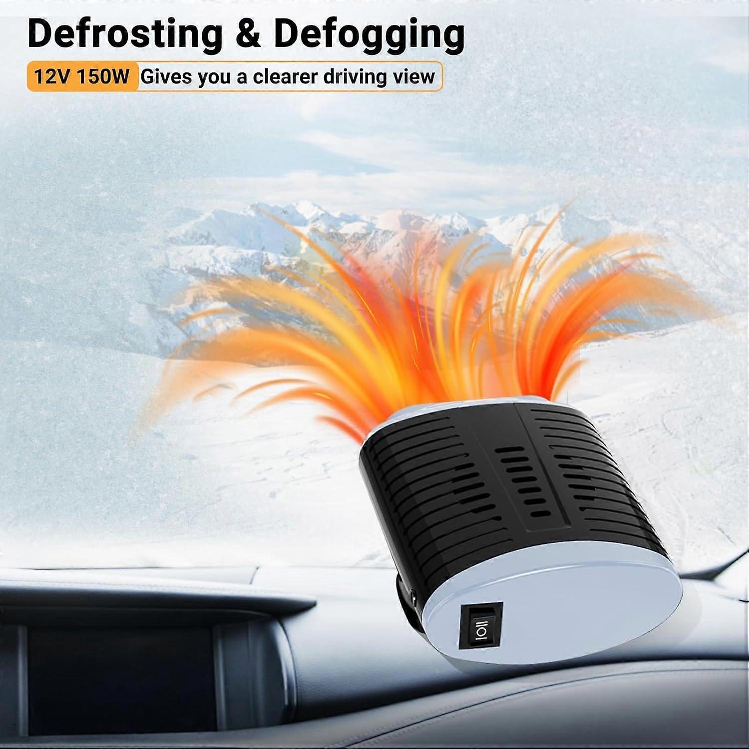 Car Heater, with Cigarette Lighter Window Defogger and Hot Air Blower ...