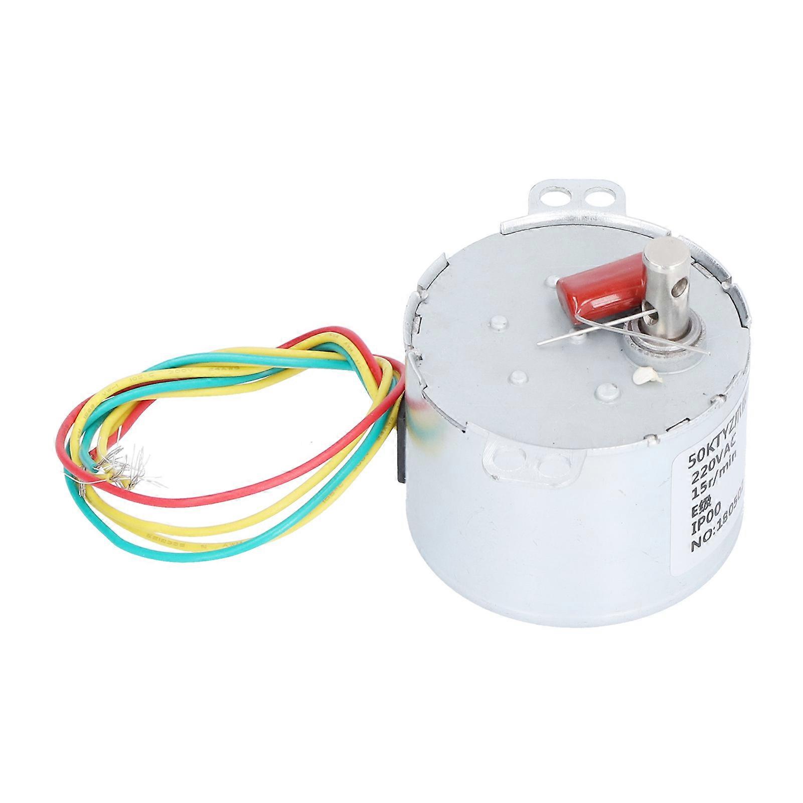 Synchronous Motor 15RPM Geared Micro Speed Reduction Transmission Parts ...