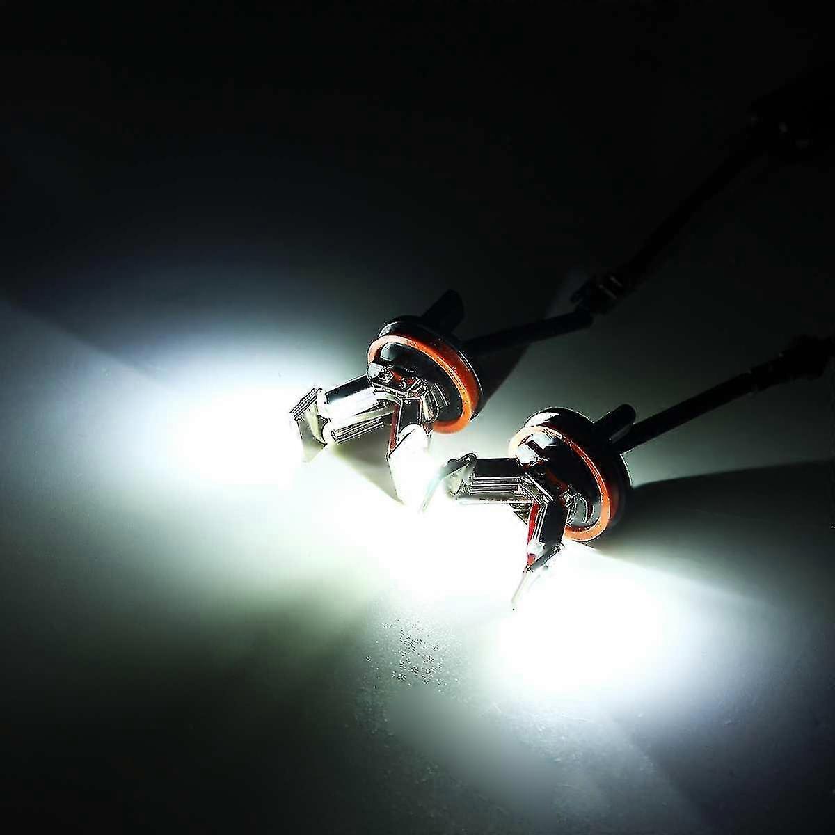 2Pcs Car LED Angel Eye Light 6000K H8 Light Bulb For BMW E82 E87 E90 E91 E92 M3 E93 E60 E61 E63 ...