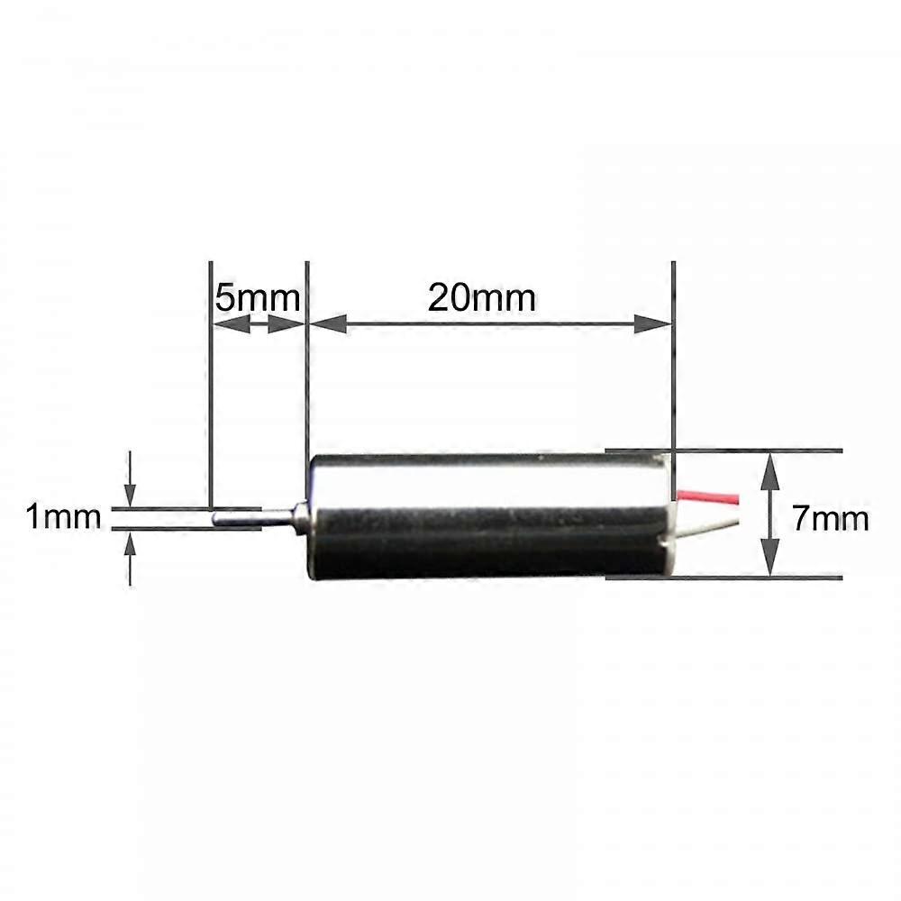 10PCS DK02 720 Coreless DC Motor, 3.7V 55000rpm 2.8A Brushed Motors for ...
