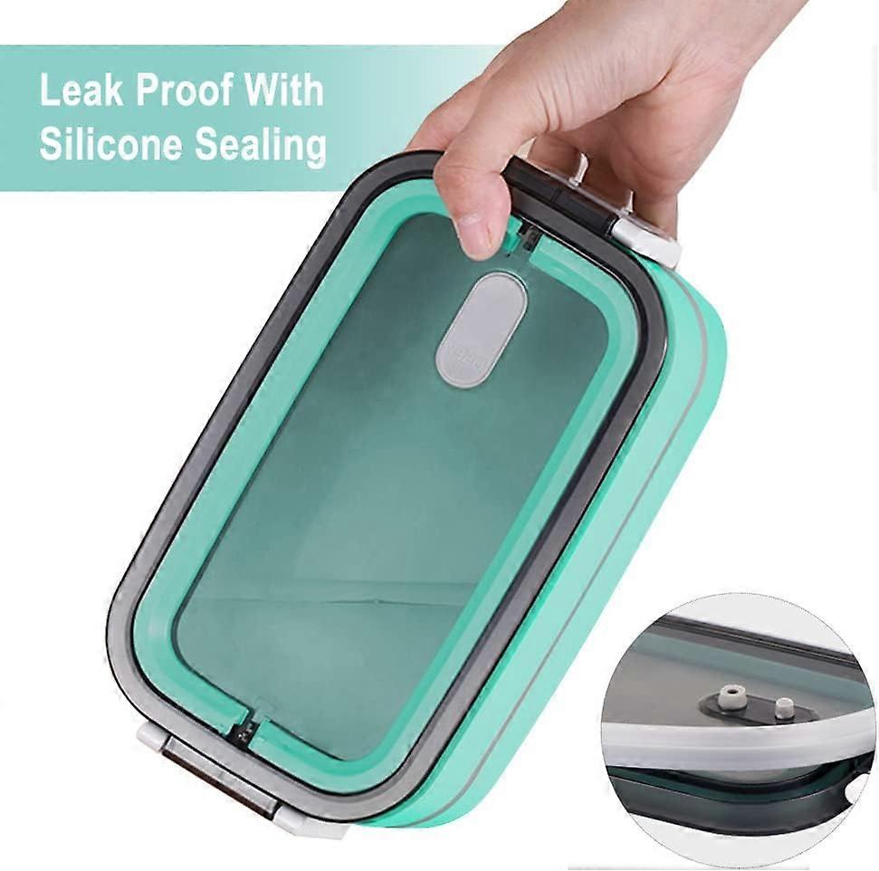 Bento Box Lunch Box Adults, 3 Compartments Bento Box Kids Leak Proof ...
