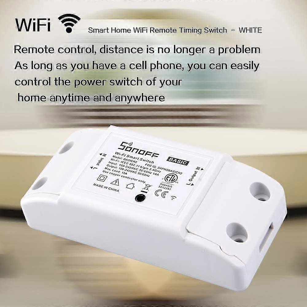 Sonoff Basic R2 Wifi Smart Light Switch Wireless Remote Control Smart ...