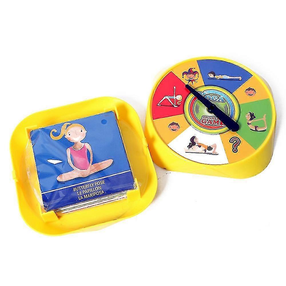 Yoga Spinner Game For Kids & Parents, Interactive Exercise Cards For ...