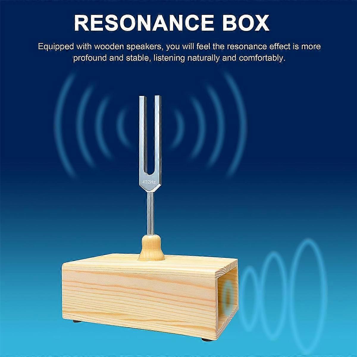 432 Hz Tuning Fork with Resonance Box,For Sound Healing,Tuning Fork Resonance Teaching, Hearing ...