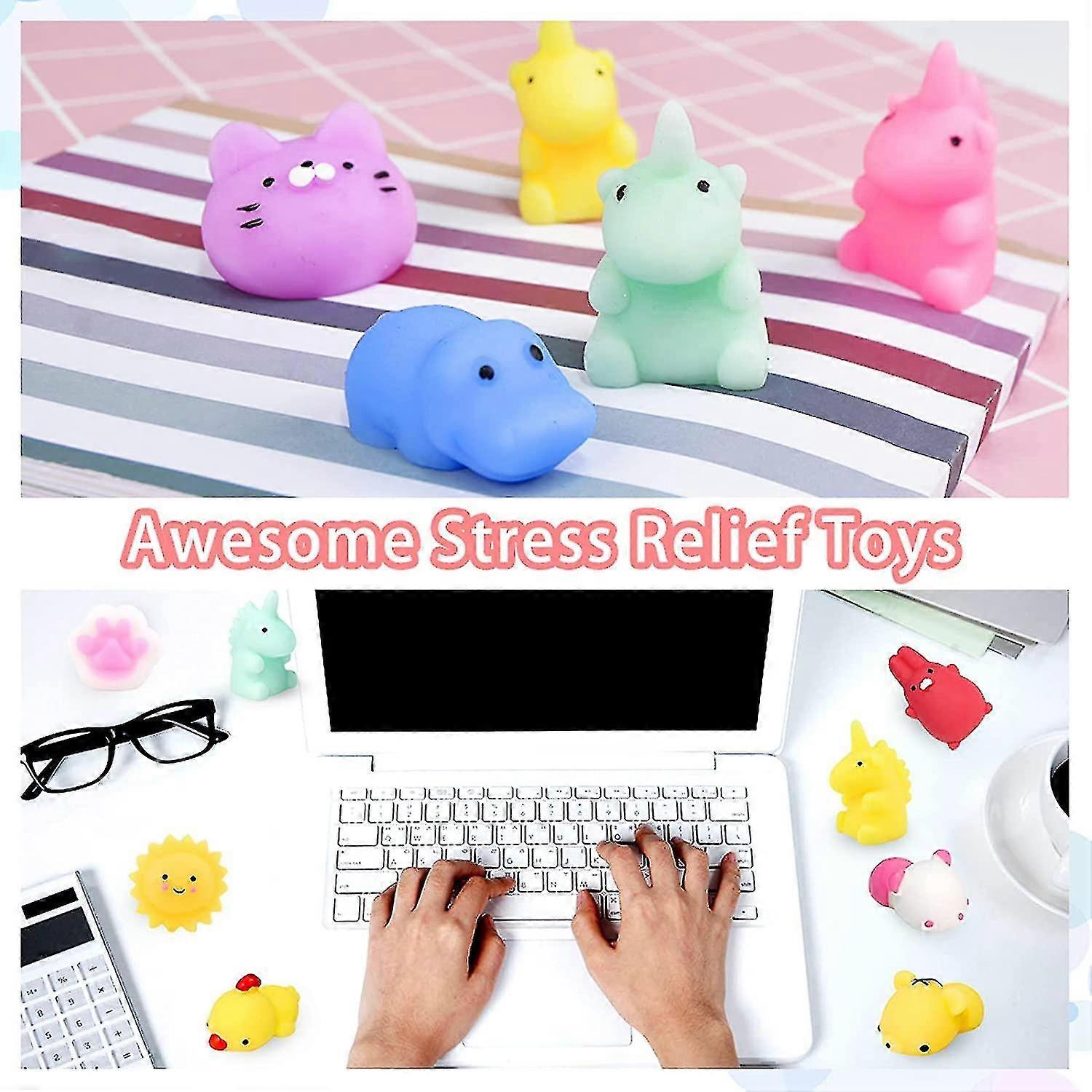 Squishies Mochi Squishy Toys 40pcs Party Favors For Kids Mini Squishy ...