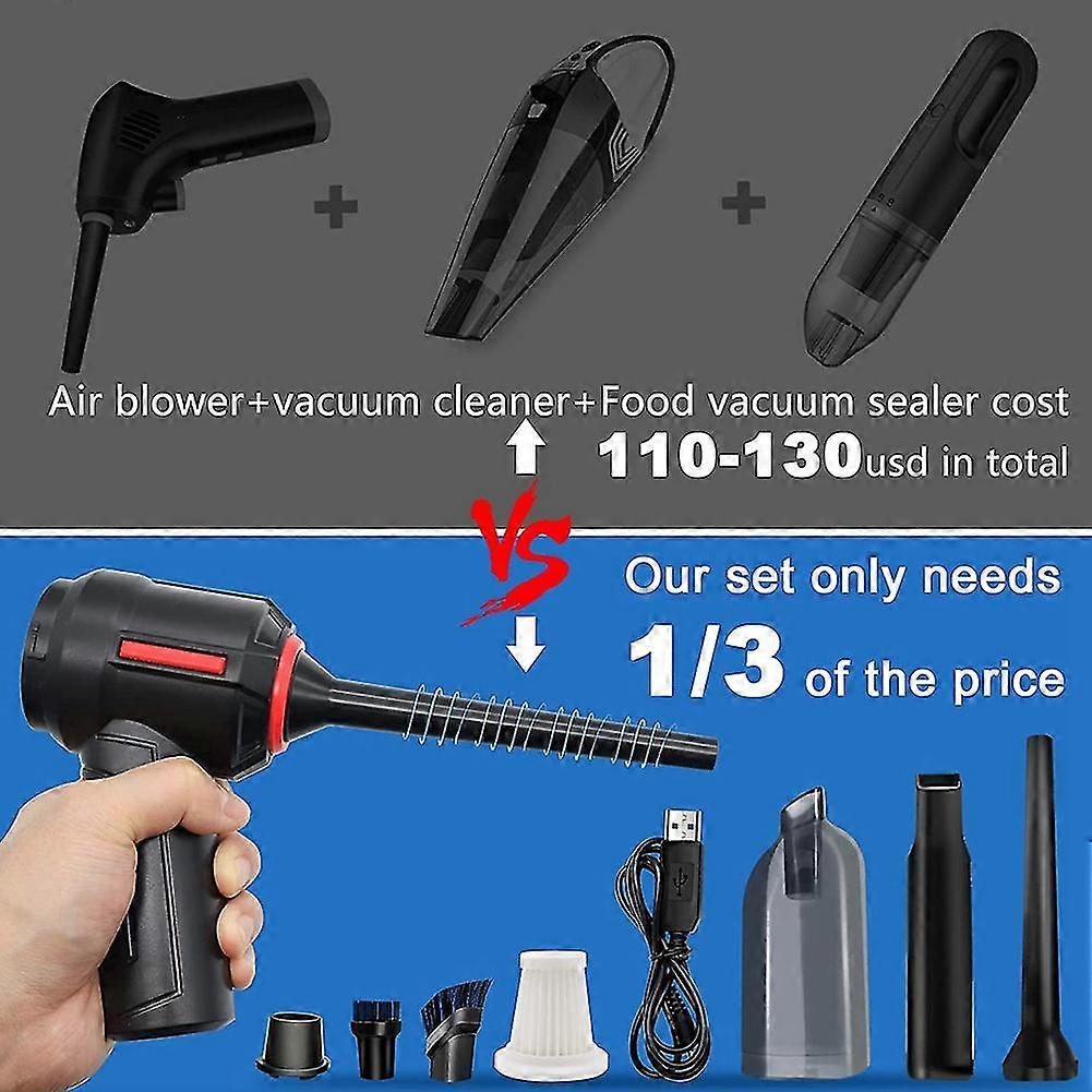 3-in-1 Computer Vacuum, Compressed Air Duster Blower, Portable Handheld ...