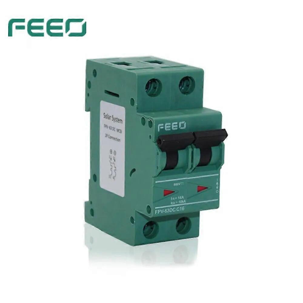 FEEO 2P DC Solar Circuit Breaker 550V 800V For PV Solar system 6A 10A ...