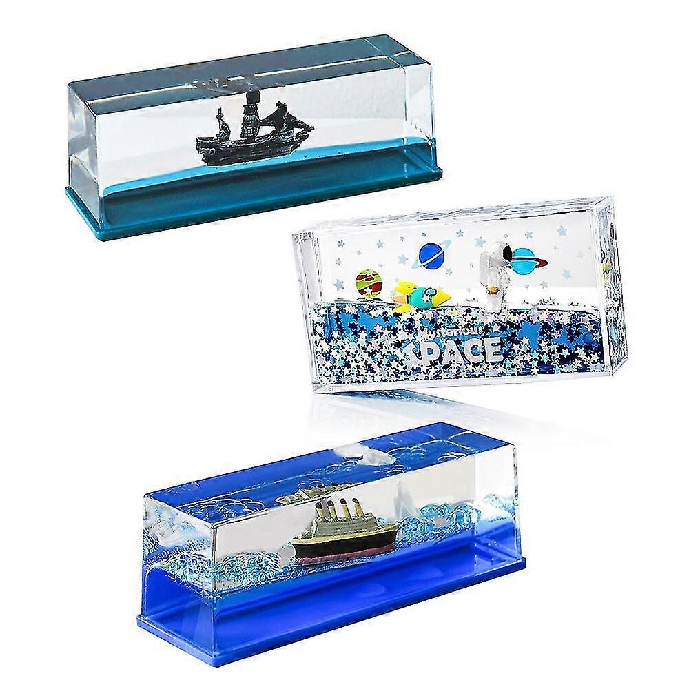 Cruise Ship Fluid Drift Bottle Hourglass Living Room Decoration ...