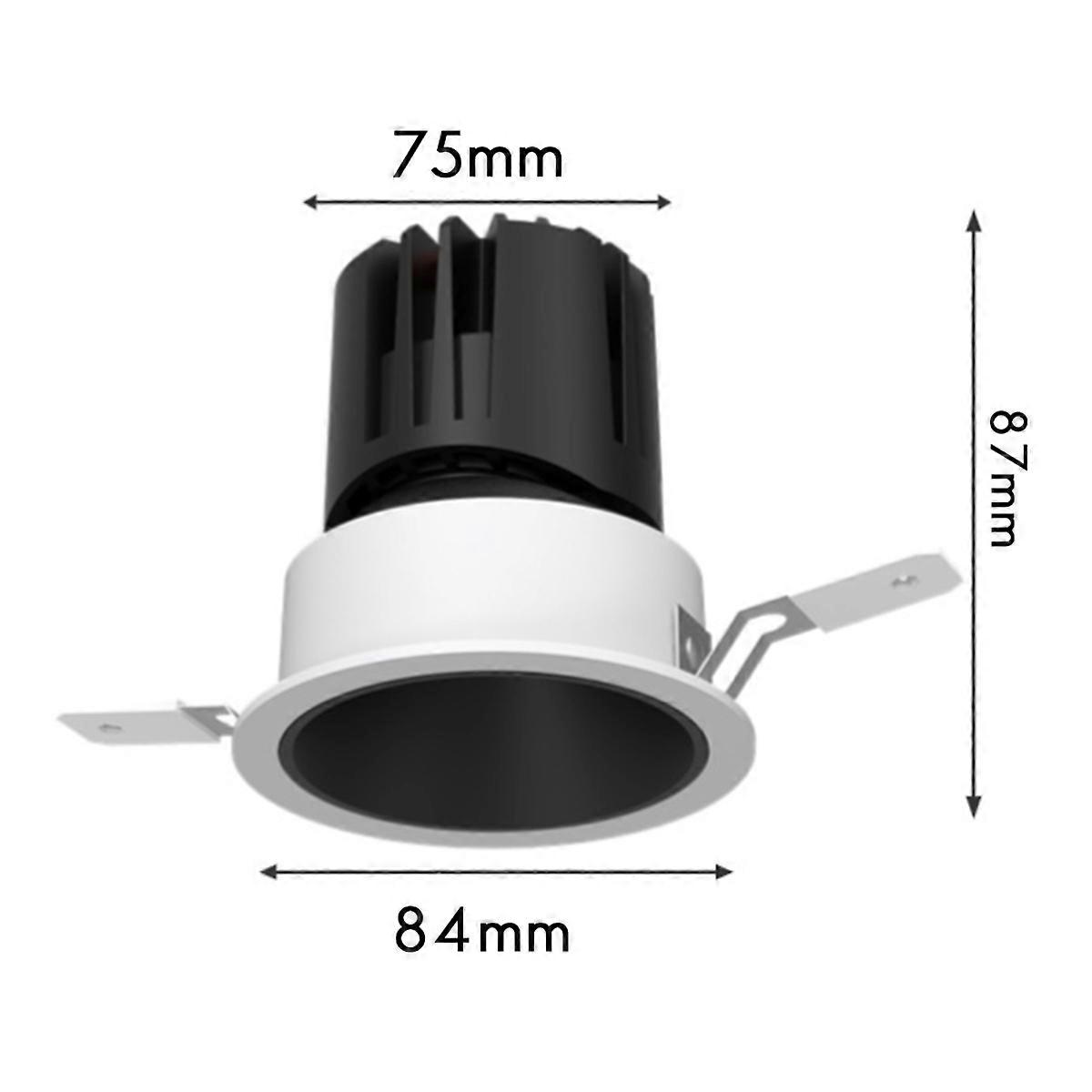 Focusing Spotlight Adjustable Beam Angle Recessed Light 10W 220V Round ...