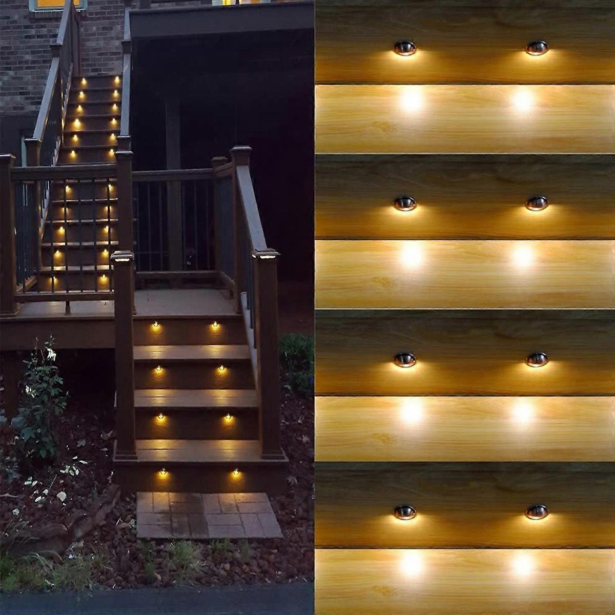 Low Voltage LED Deck Lights, 2.5W Landscape Step Stair Railing Light ...