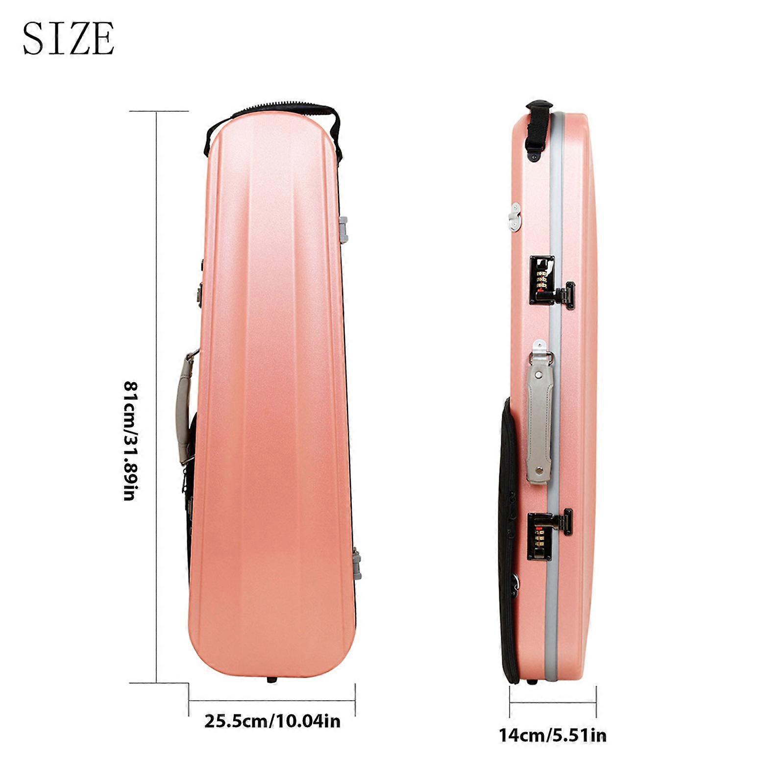Violin Protective Case Carbon Fiber Construction Comfortable Adjustable ...