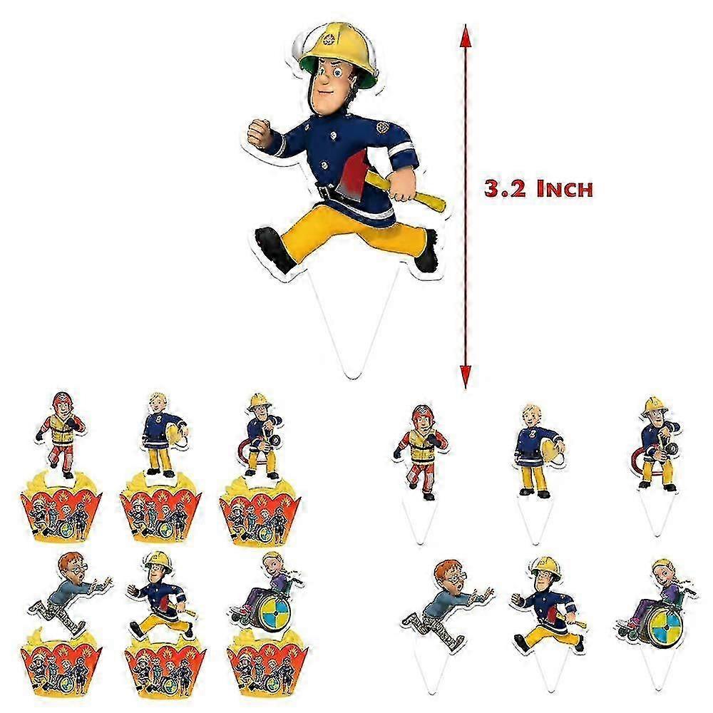 Fireman Sam Themed Birthday Party Decor Supplies Banner Balloons Cake ...
