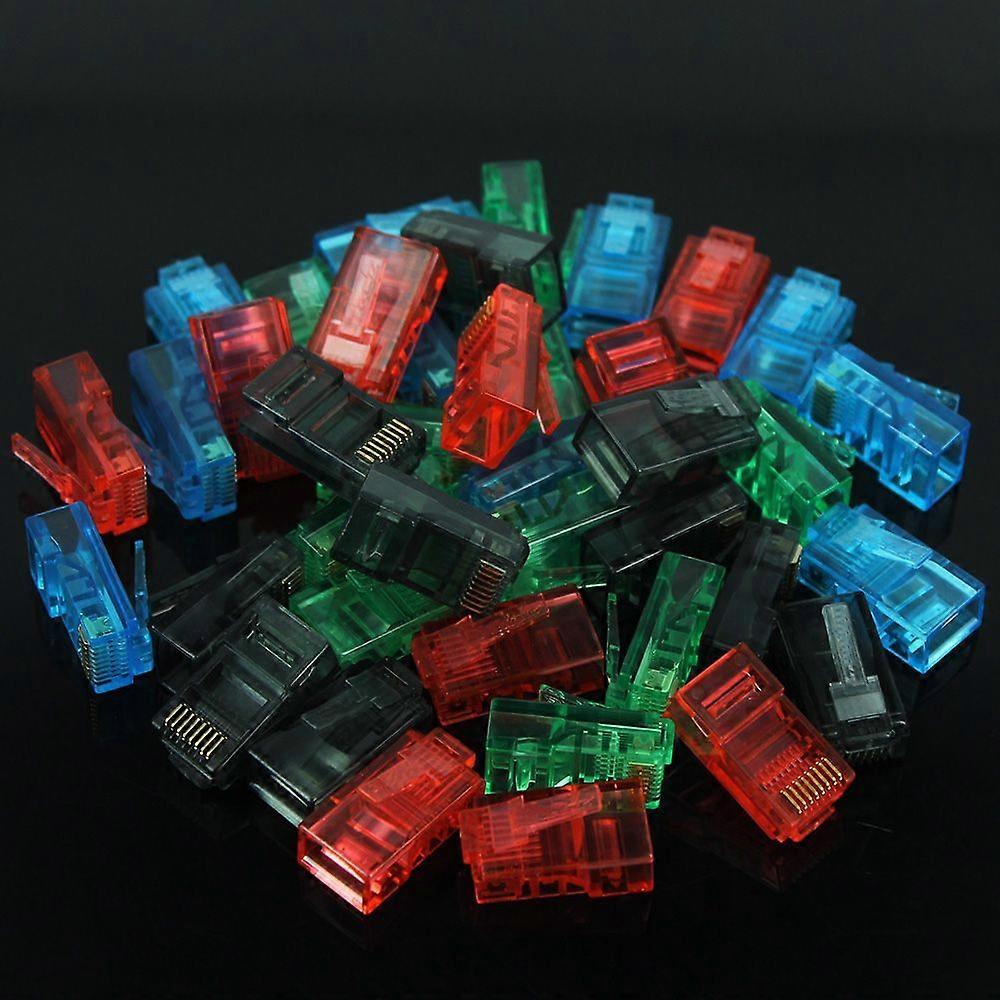 RJ45 Network Connector Ethernet Cable Cat5 Cat5e Platinum Gold Plated ...