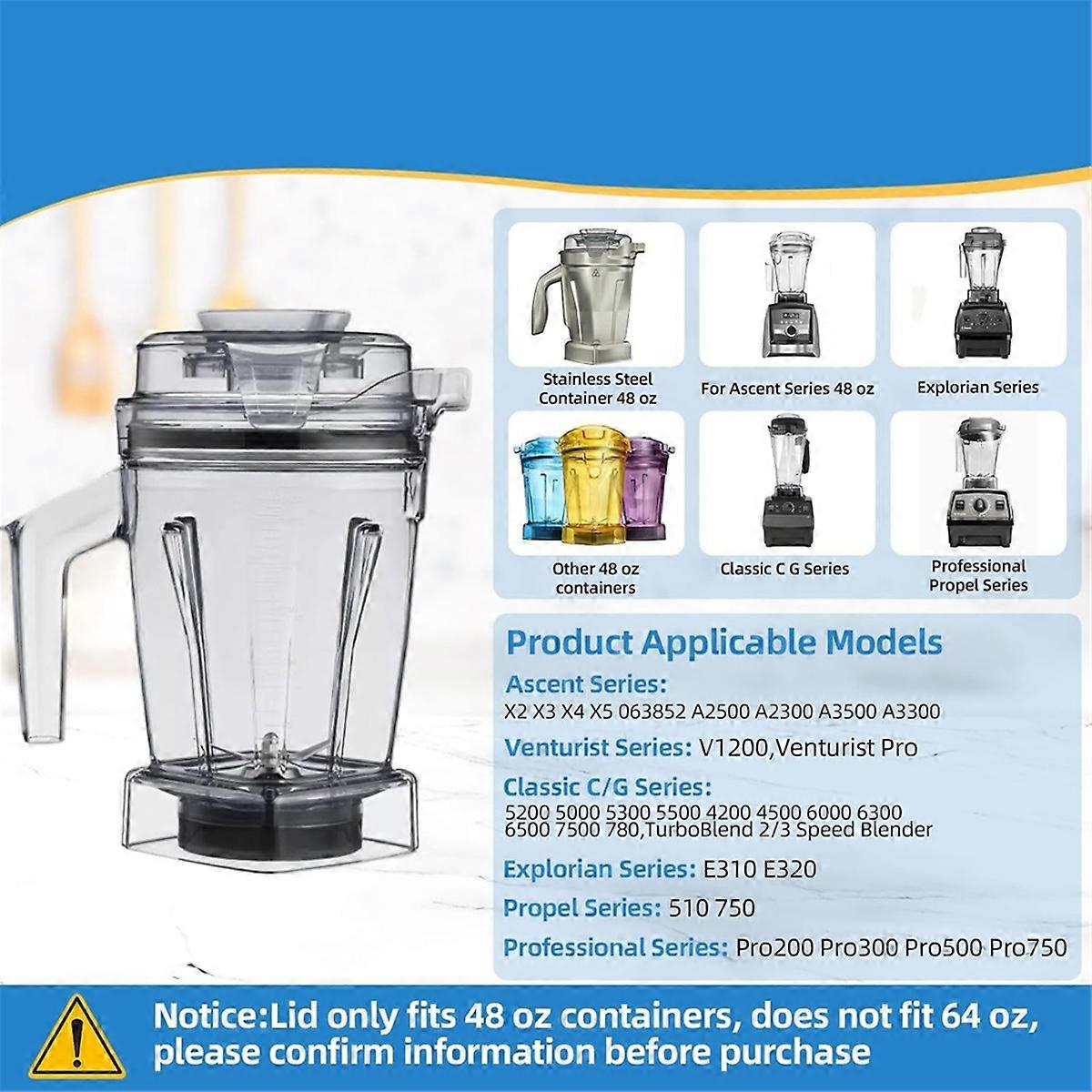 48oz Pitcher Lids for Vitamix Lid Replacement, for Vitamix Container ...