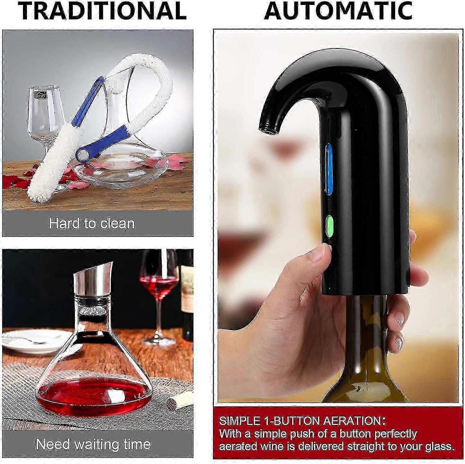 Electric Wine Aerator Wine Dispenser Pump Automatic Wine Pourer Wine ...