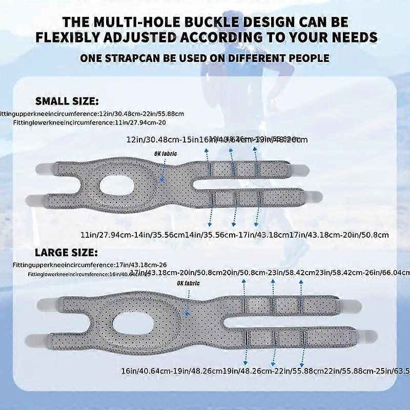 Kinetix Knee Support Knee Pad - Flexible Grey Knee Clip, Comfortable ...