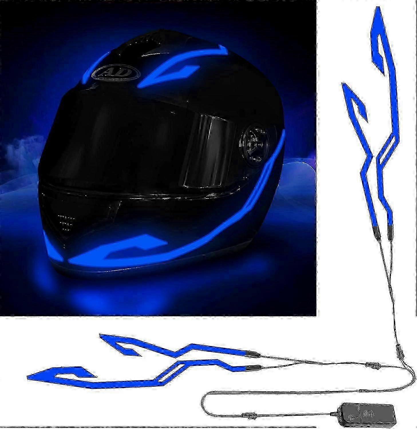 2025 Motorcycle Helmet Light Strip Driving El Light Strips Night Riding ...