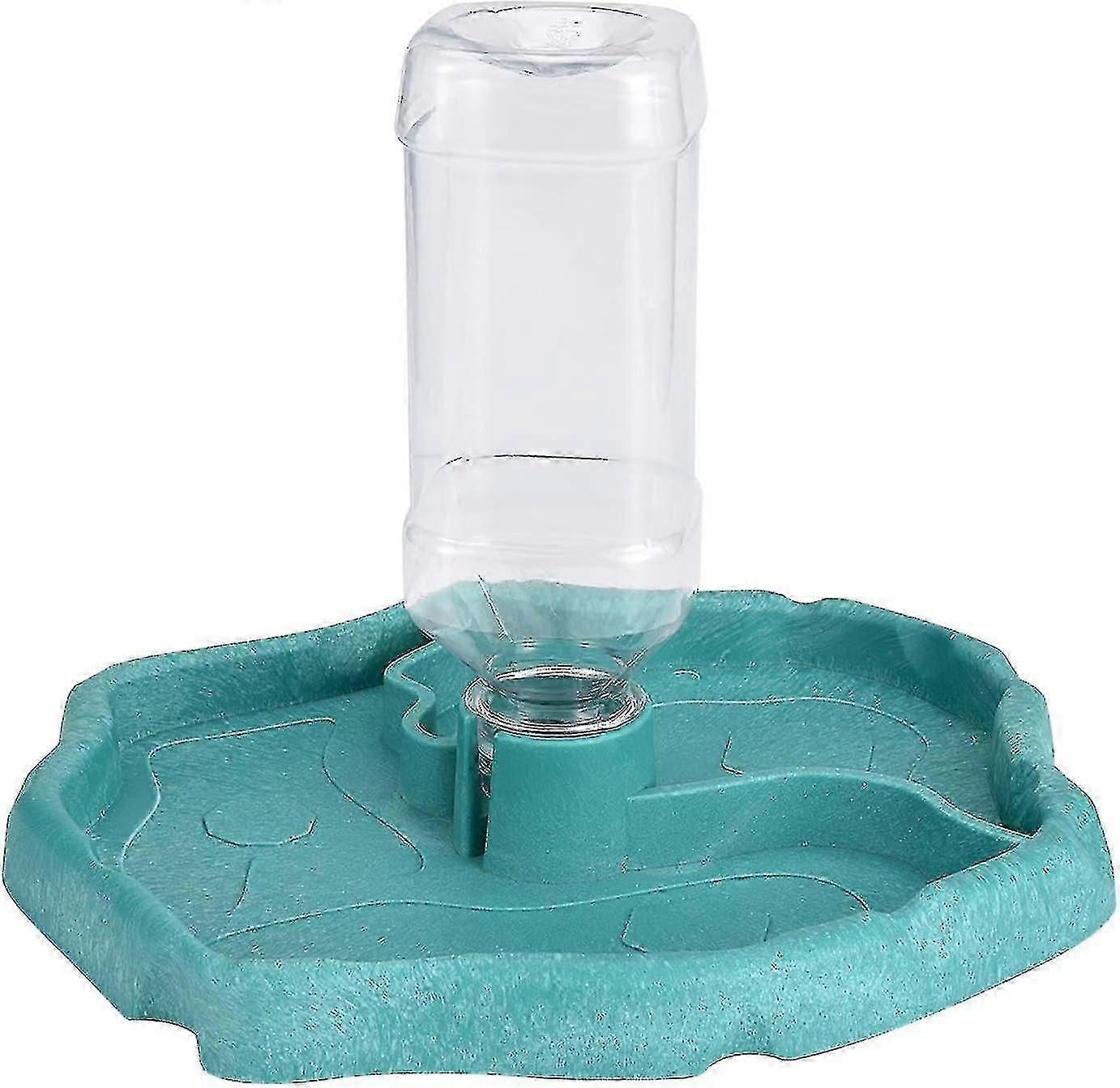Reptile Food Water Bowl 2 In 1 Feeding Dish Automatic Dispenser Turtle ...