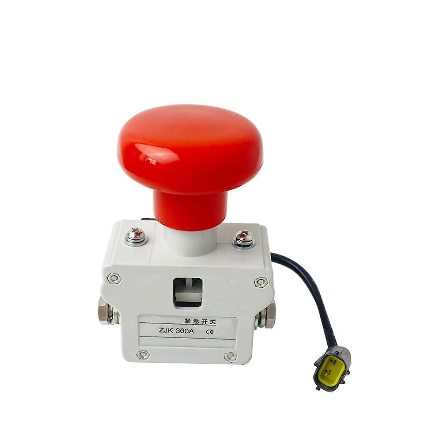 DC Power Emergency Stop Red Push Button Switch With Wire Model Wired ...