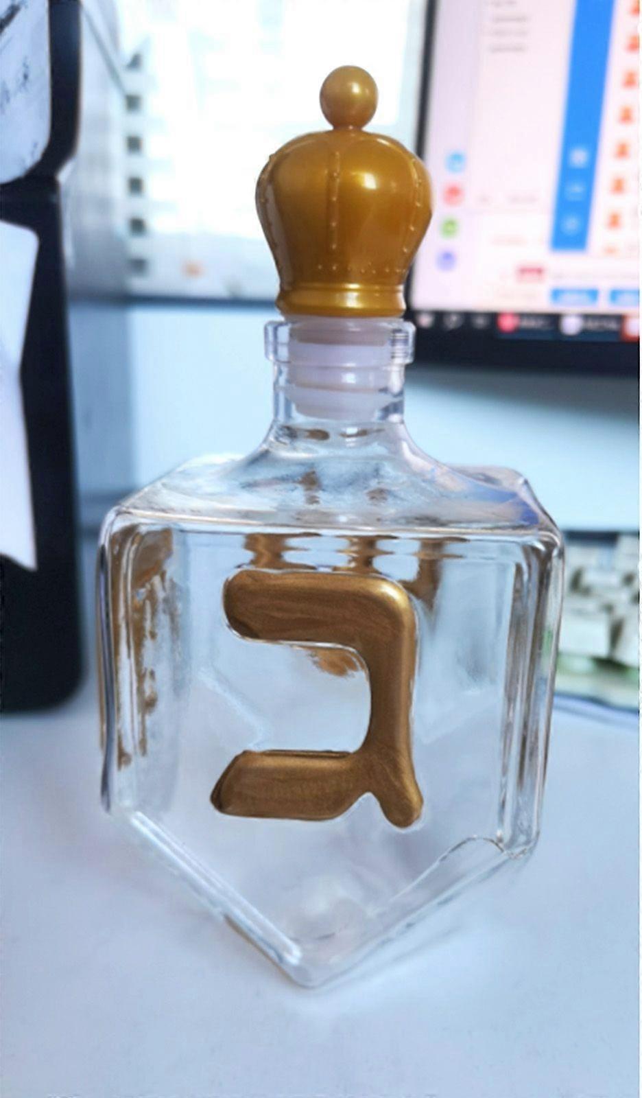 Hanukkah 2026 Dreidel Whiskey Bottle Glass Whiskey Bottle Decanter ...