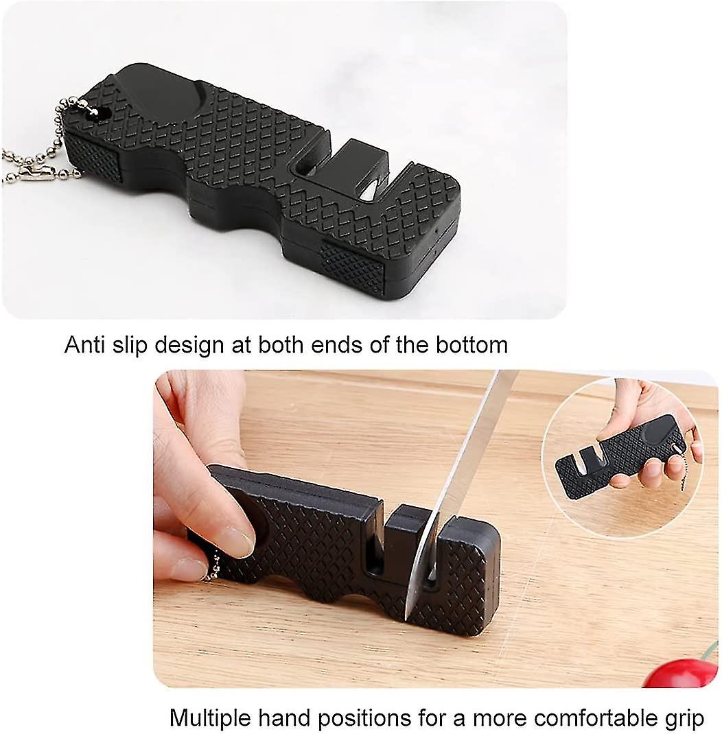 Starlight-2 Pcs Mini Knife Sharpener Stone Knife Sharpener Outdoor ...