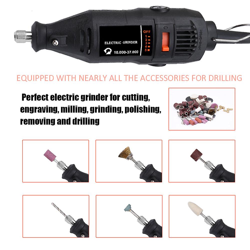 180W electric grinding tool set portable rotary drill grinder versatile ...