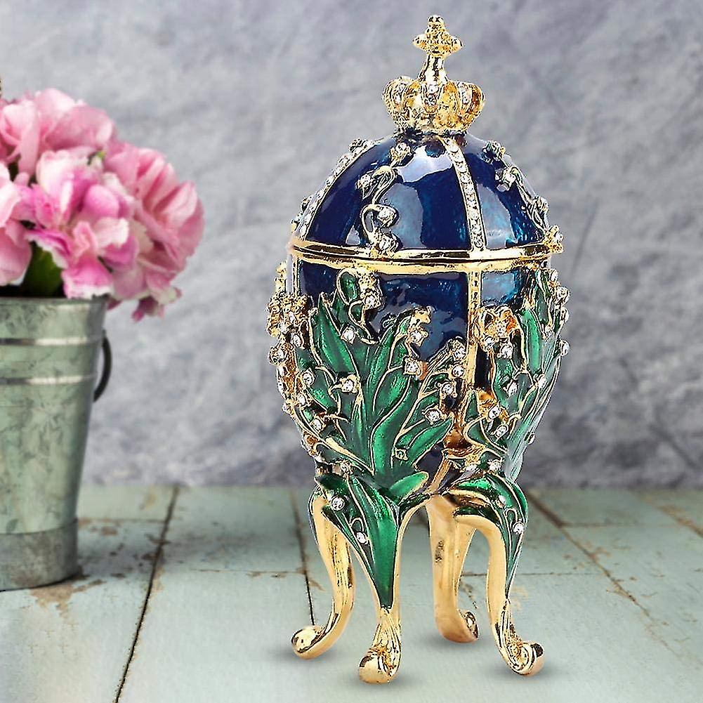 Faberge Egg, Faberge Egg Faberge Egg Box Hand Painted Enamel Metal ...