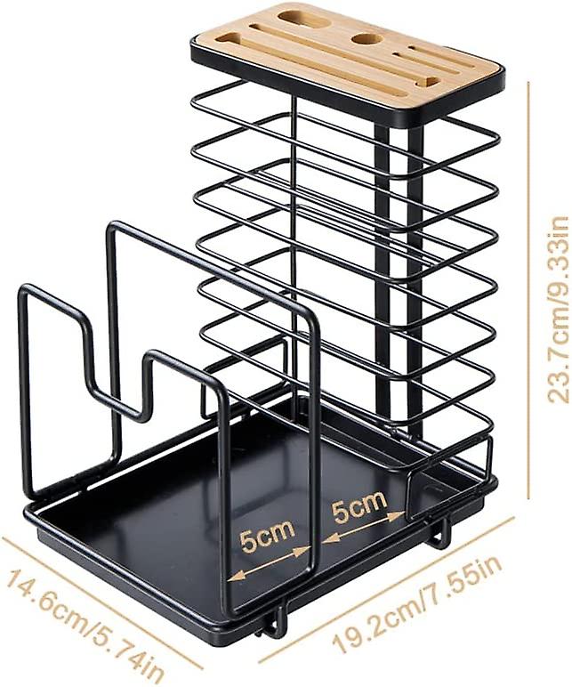 Cutting Board Organizer Holder Knife Block Holder Pot Lid Rack Drying ...