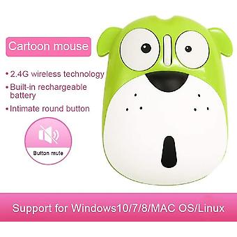 Trådløs lydløs mus, 2,4 GHz optiske mus med nanomodtager til computer ...