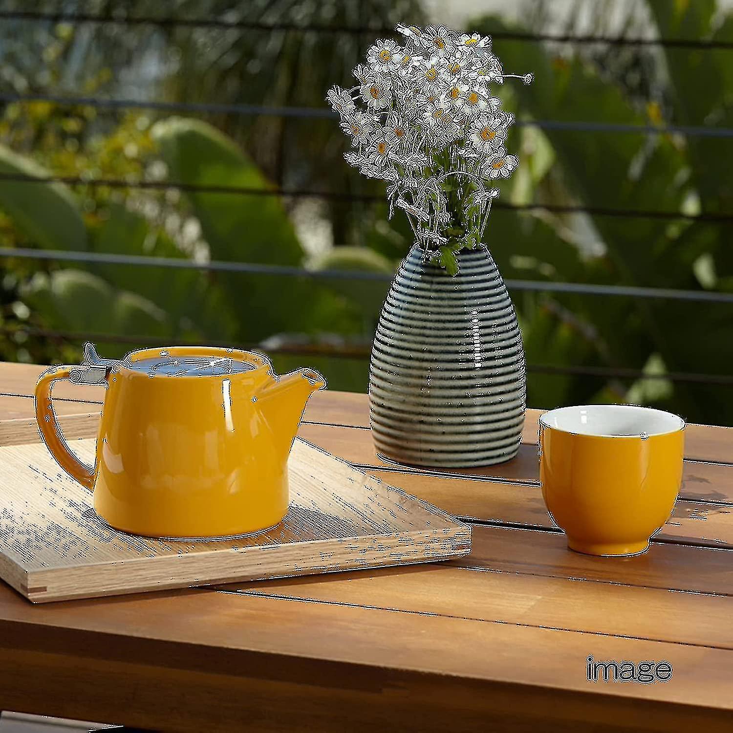 Stump Teapot With Sls Lid And Infuser, 18-ounce, Mandarin | Fruugo UK