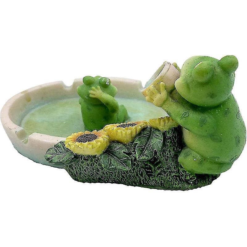 Frog Ashtrays For Cigarettes Outdoor,artistic Resin Frog Shaped ...