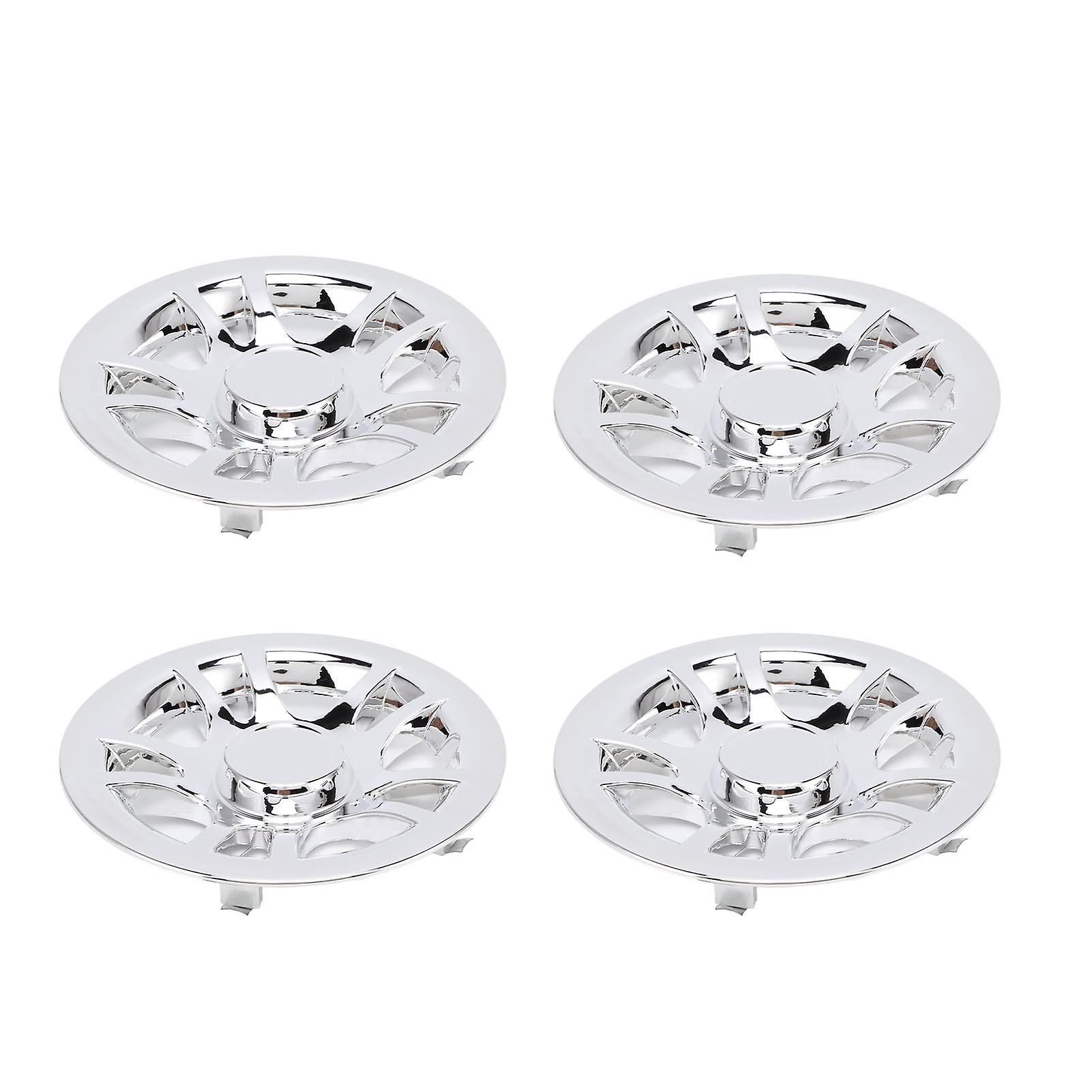 4 Pcs 8 Inch Golf Cart Hub Caps Chrome Plated Wheel Covers Rim ...