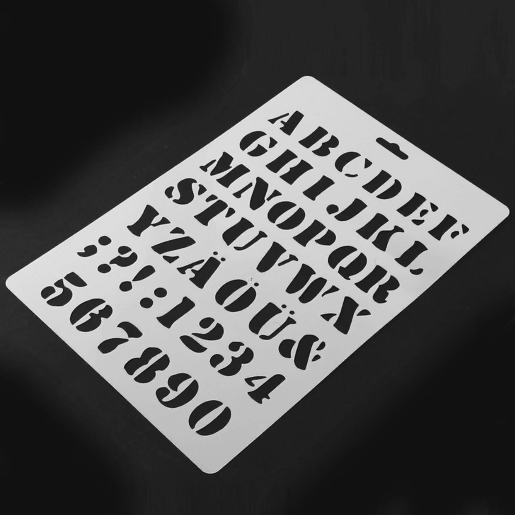 Lettering Stencils Letter And Number Stencil Painting Alphabet And ...