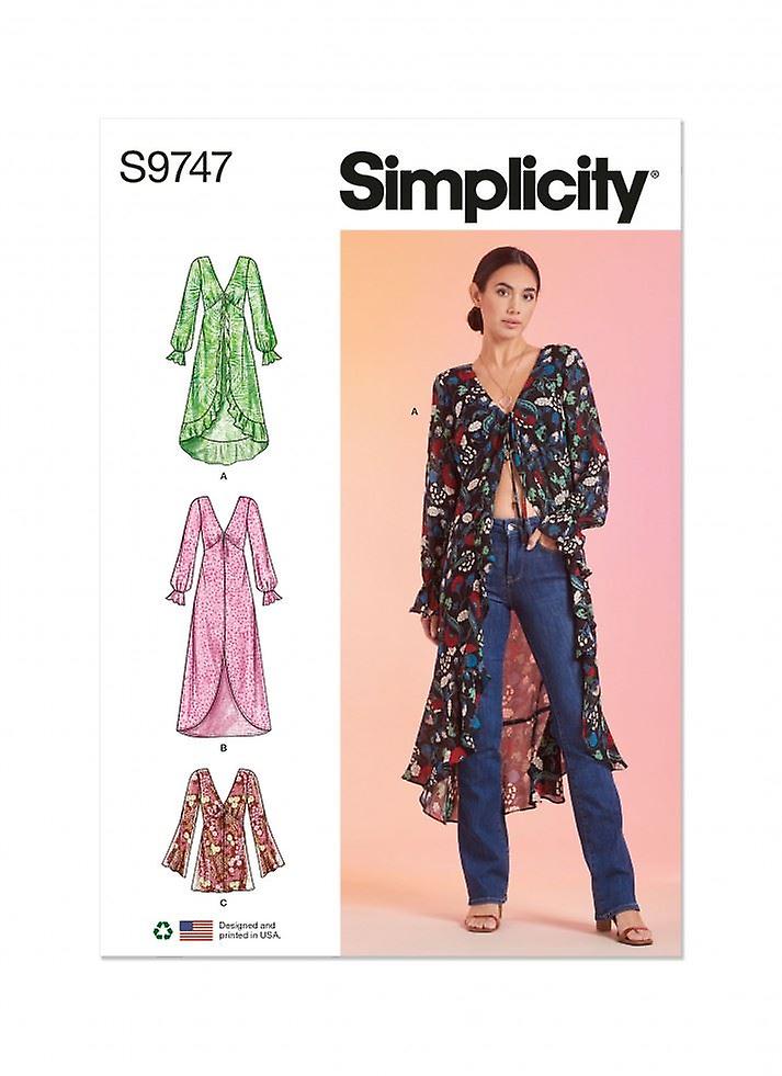 Simplicity Sewing Pattern 9747 Dresses K5 (8-10-12-14-16) | Fruugo UK