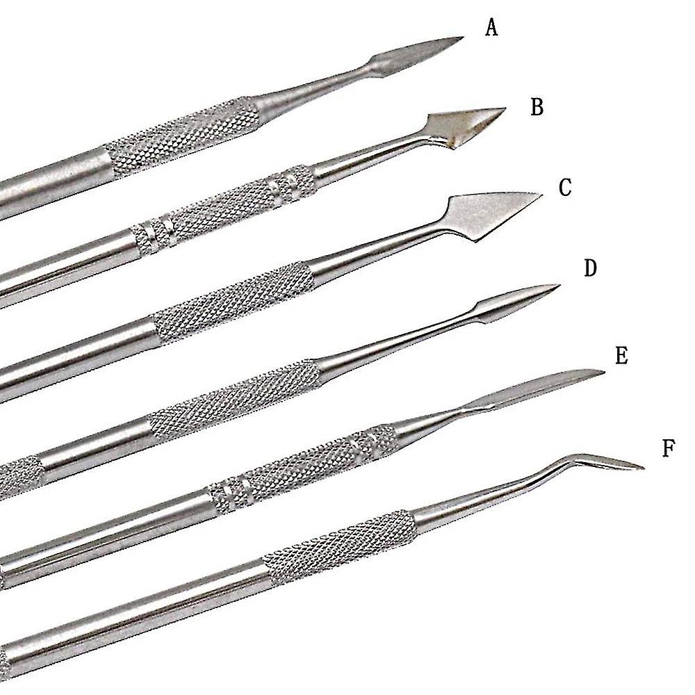 12 Pcs Wax Carvers Set Double Ended Dental Wax Modeling Sculpting Tools Dental Picks Polymer ...