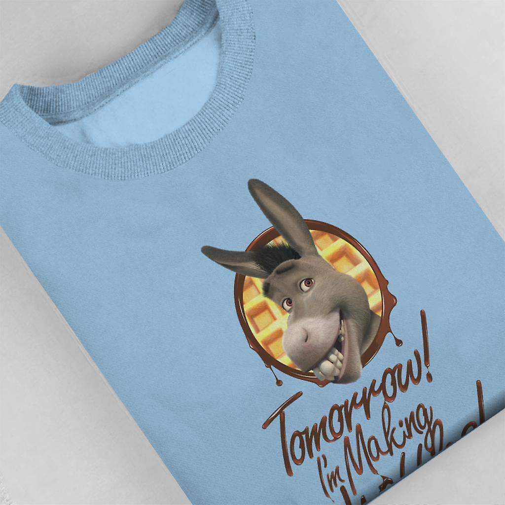 Shrek Donkey Tomorrow Im Making Waffles Men's Sweatshirt | Fruugo US