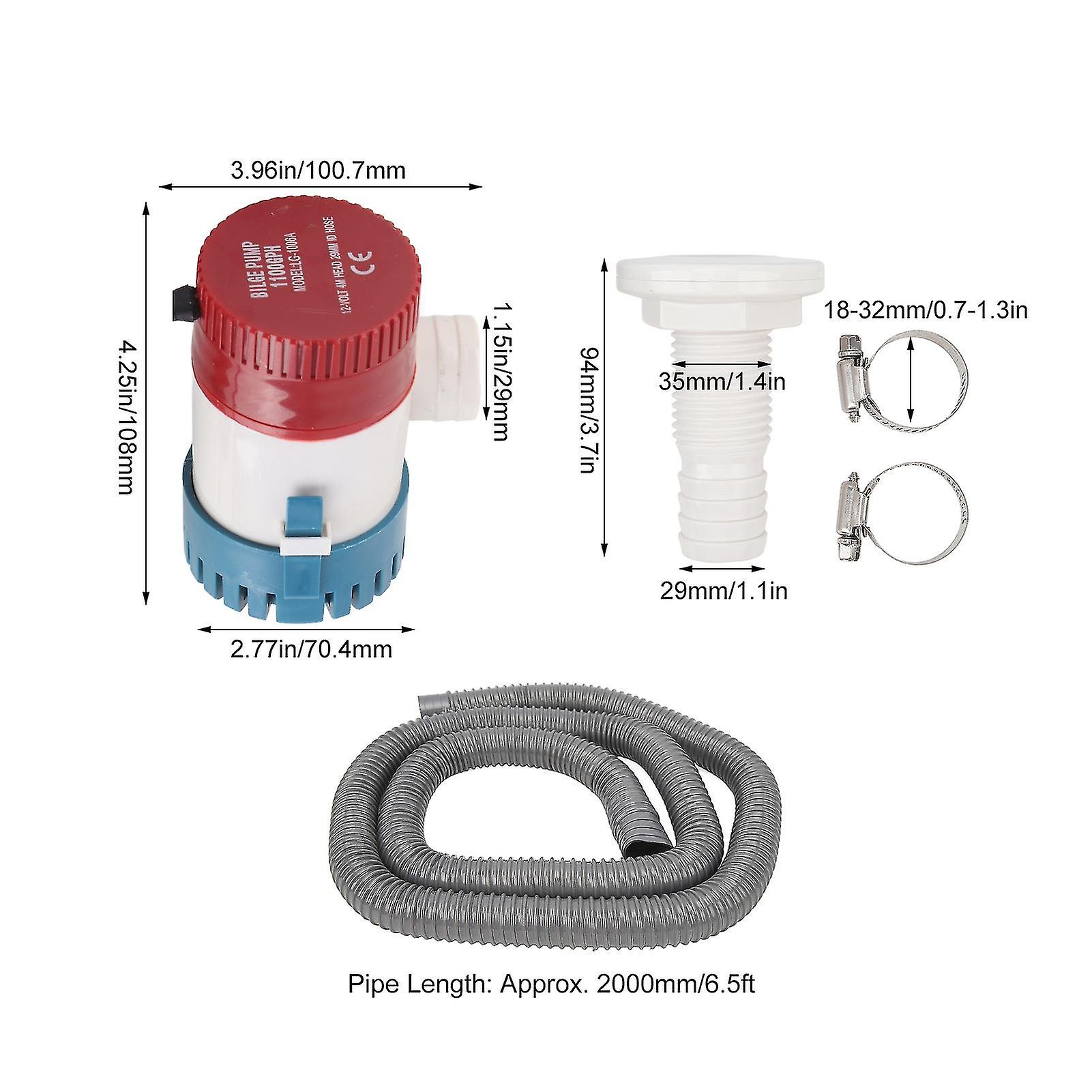 Bilge Pump With 11/8 Inch Drain 1100gp Drainage Bottom Pump ...