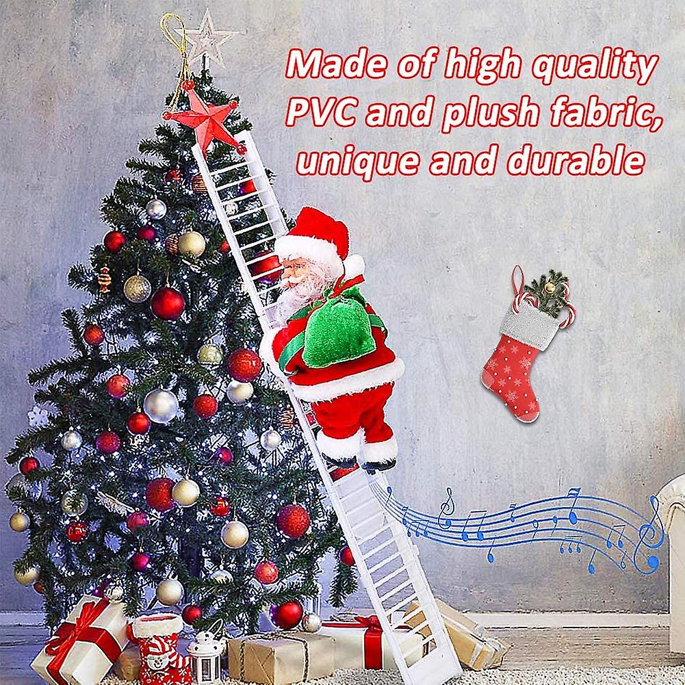 2023 Santa Climb the Ladder, Sing Santa Claus, Automatically Play with ...