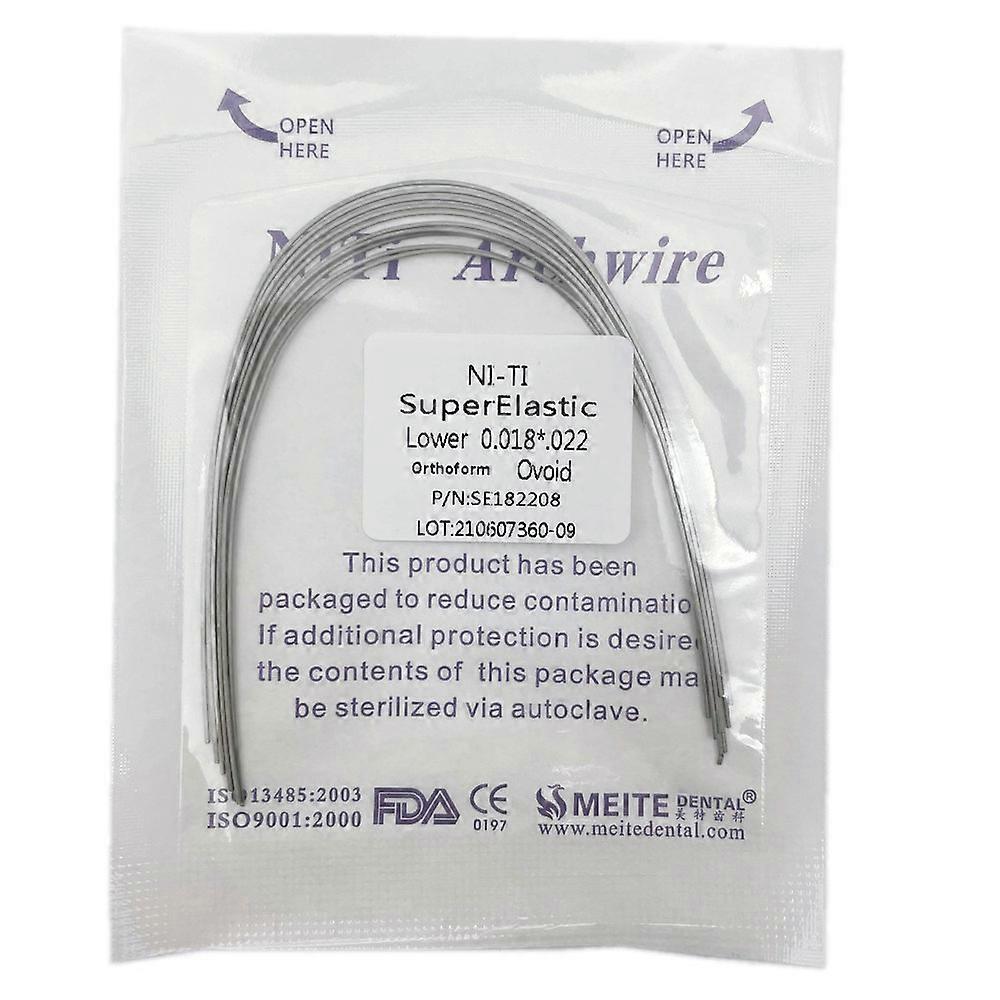10pcs/Pack Dental Orthodontic Arch Wires Super Elastic Niti Rectangular ...
