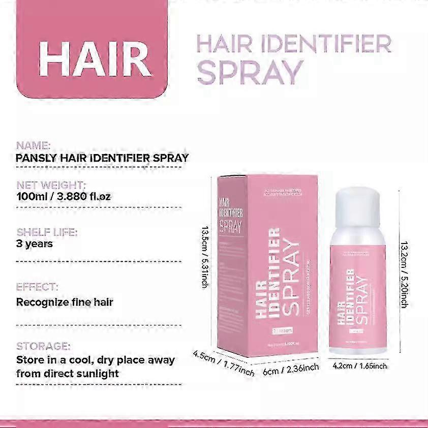 Hair Identifier Spray for Face Shaving, Skin Body Hair Identifying ...