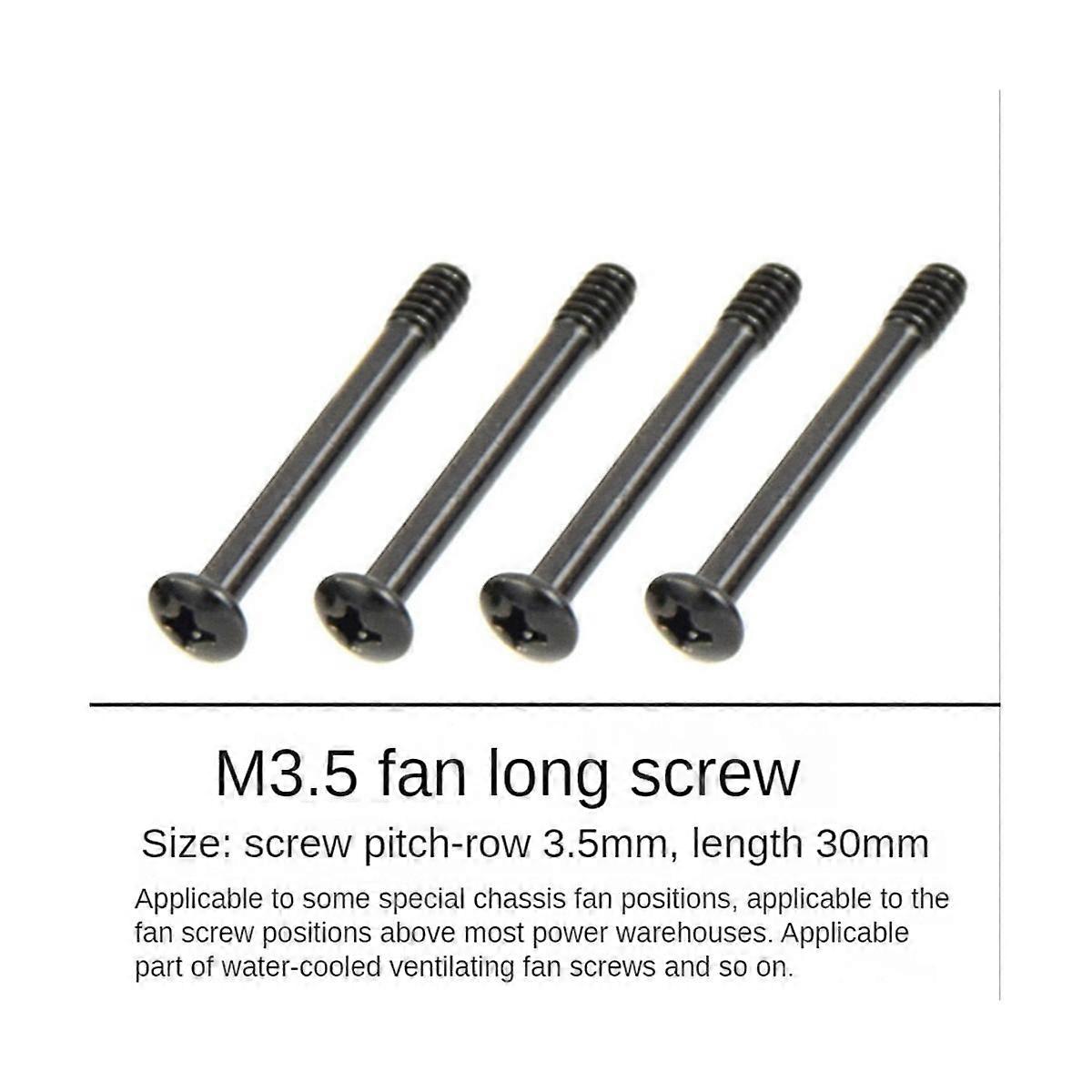 60Pcs Computer Case Cooling Fan Screws Computer Fan Mount Long Short ...