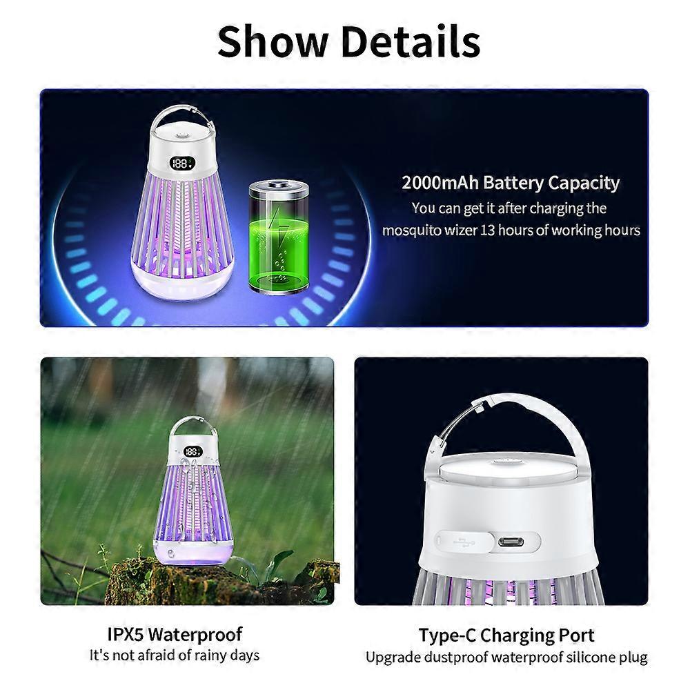 Zappify 2.0, 2024 New Zappify Mosquito Zapper, USB Rechargeable ...