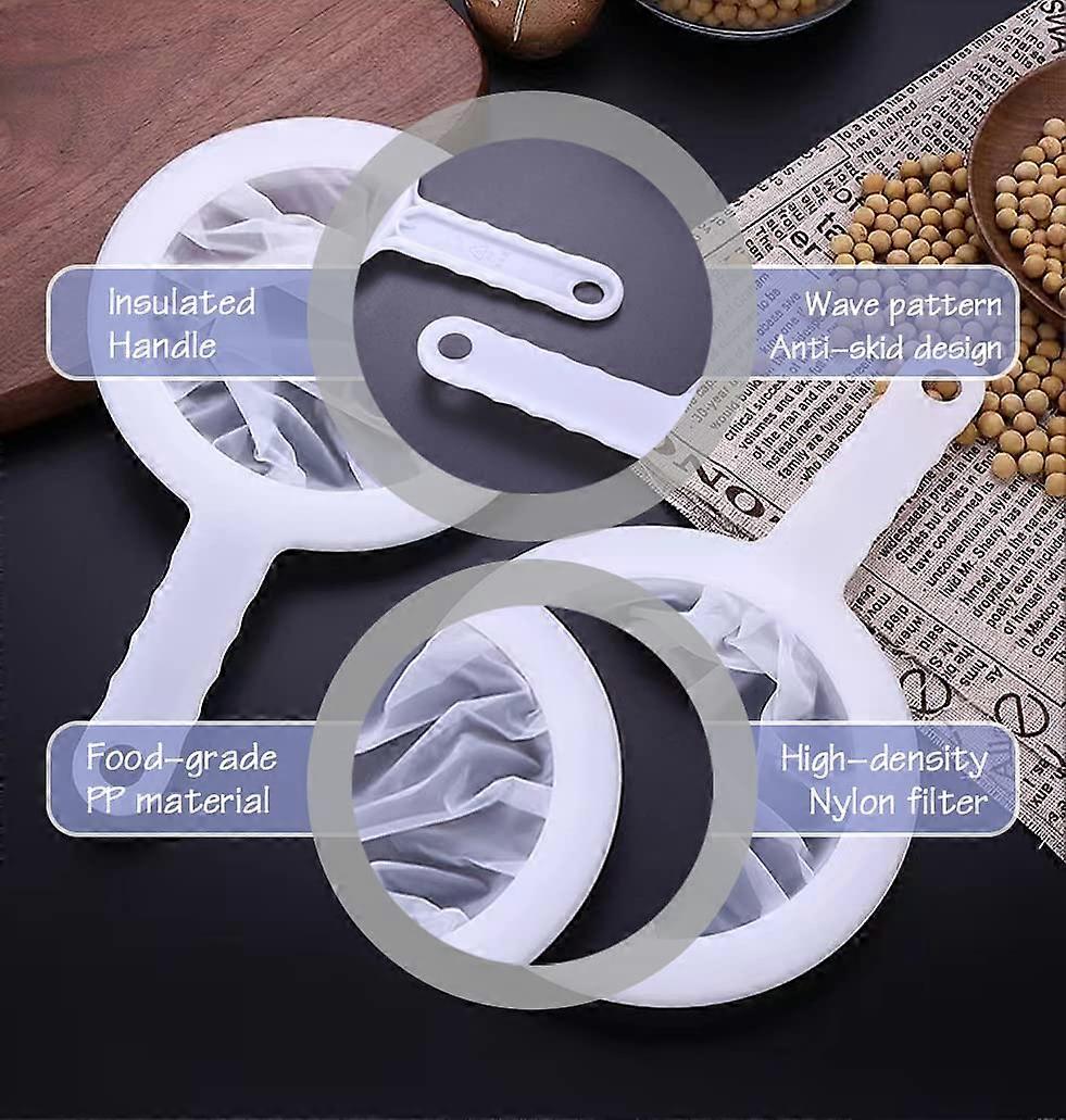 Nylon Ultra-Fine Mesh Strainer, Mesh Plastic Tea Strainer with Hole ...