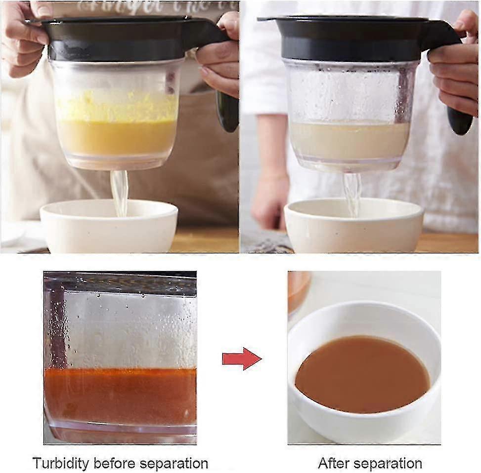 Fat Separator Jug Fat Separator Fat Separator Jug With Handle & Sieve ...