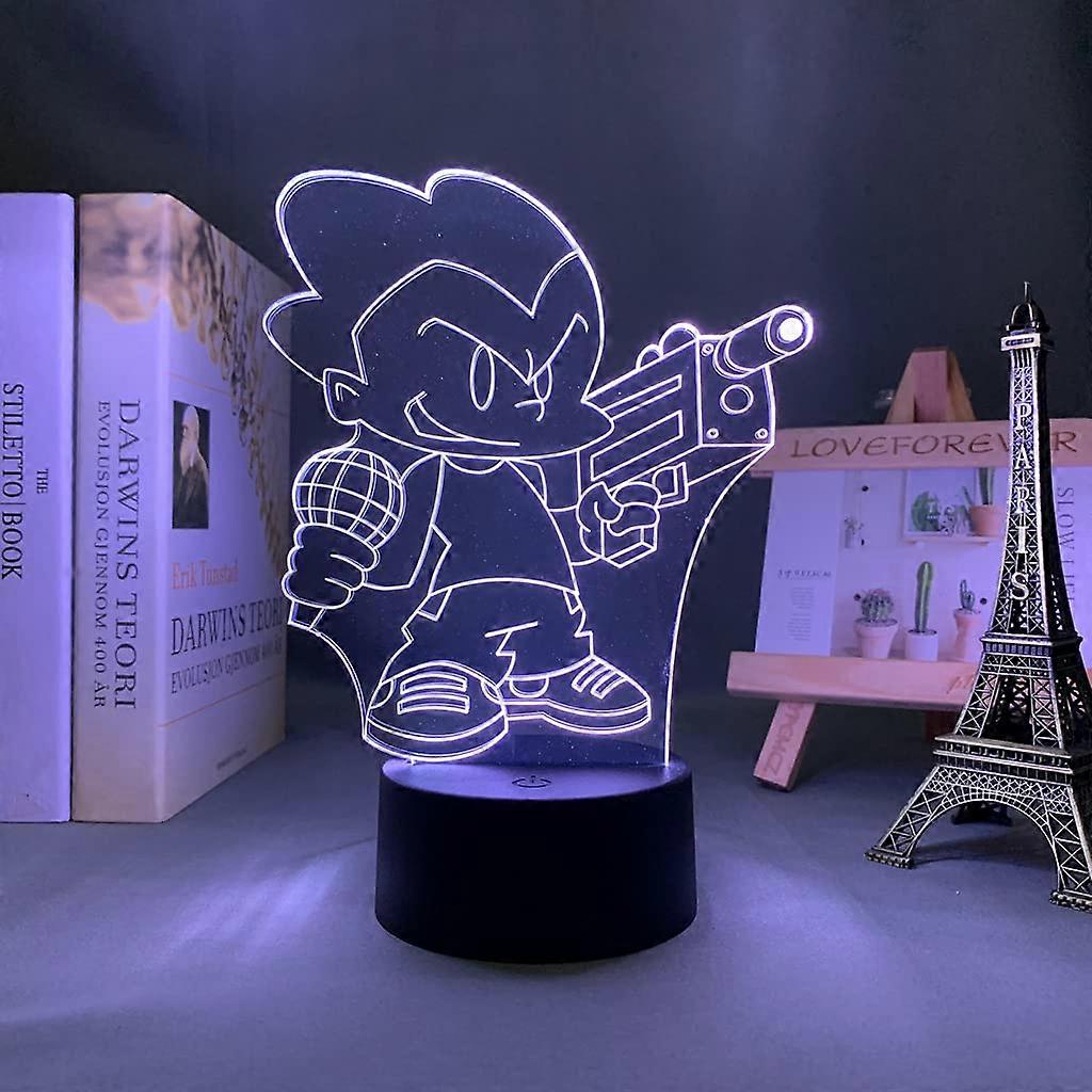 SBSG 3D Lamp Game Friday Night Funkin Pico Figure for Kids Bedroom ...