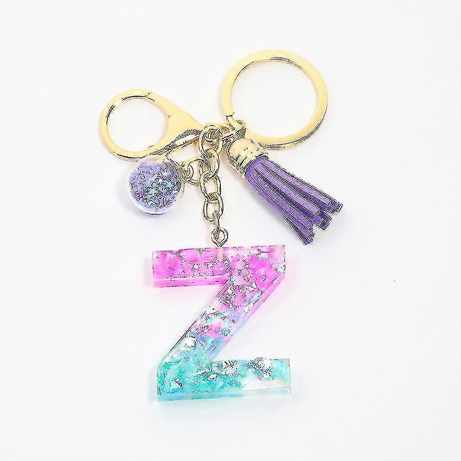 A-Z Letter Keychain with Crystals - Alphabet Keyring for Women | Fruugo UK