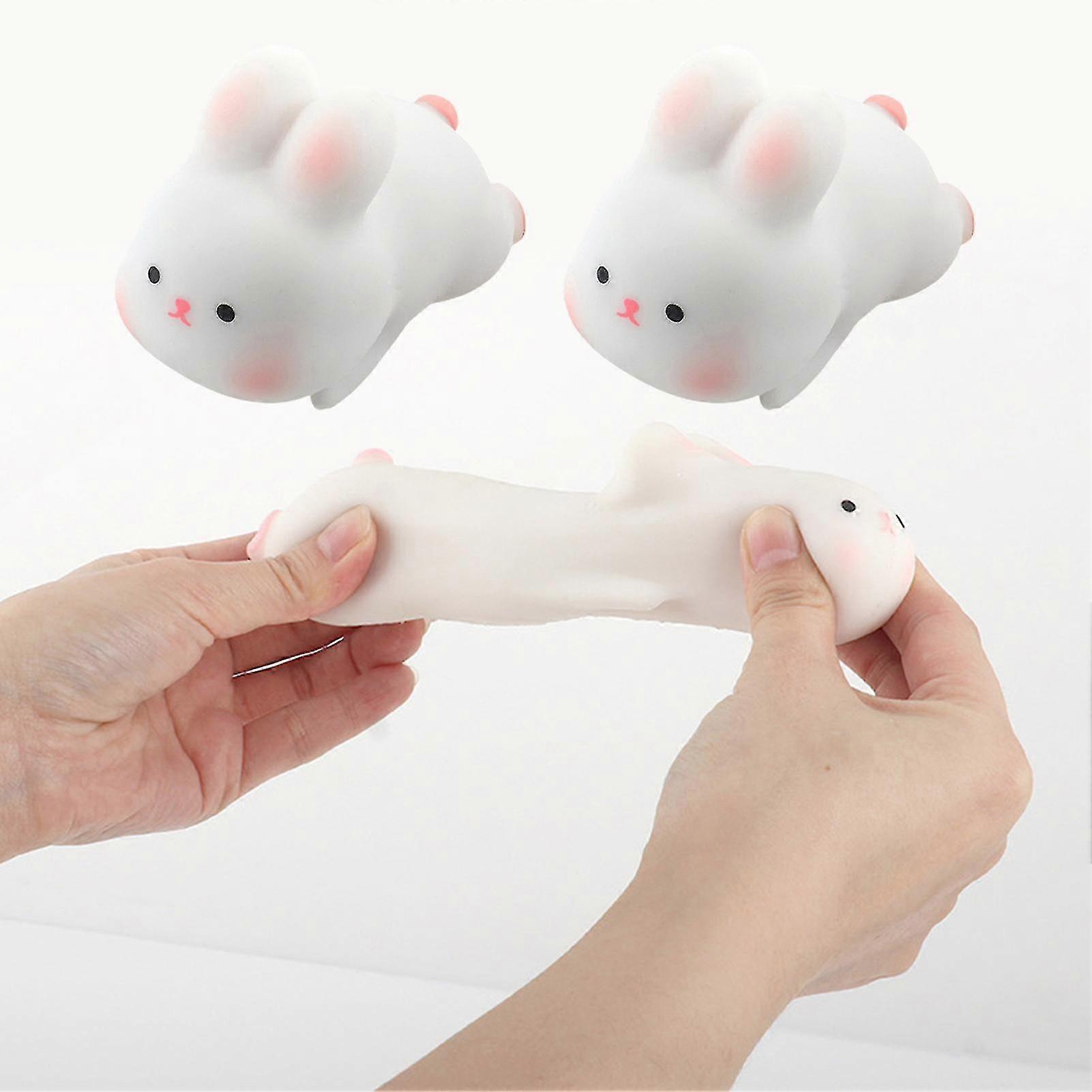 Naievear Rabbit Squishes Toy Funny Small Soft Tpr Quick Rebound Stress ...
