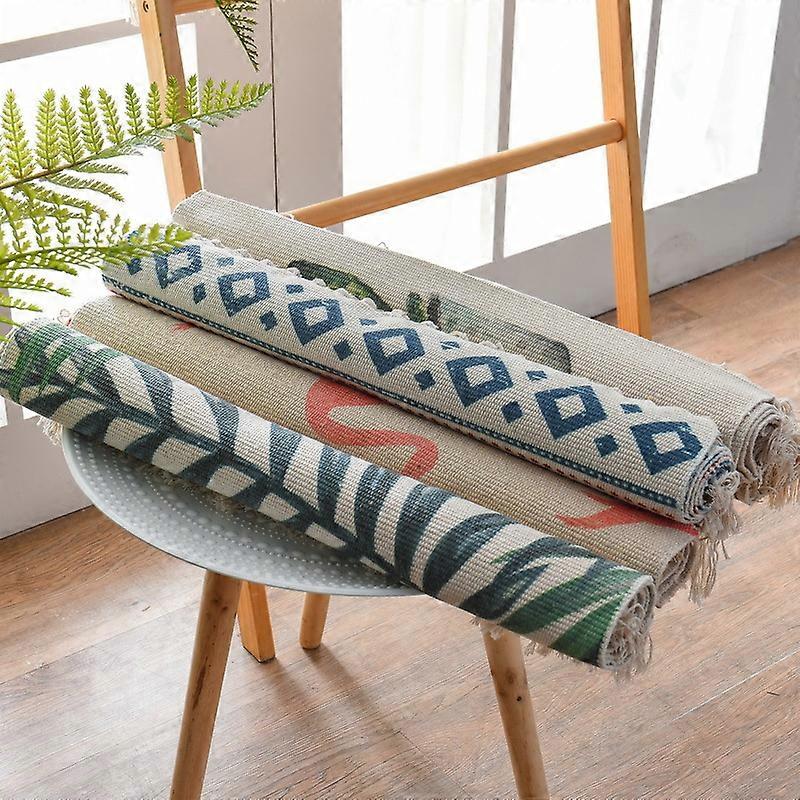 Bohemian Style Carpets INS Cloth Weave Rugs For Living Room Bedside ...