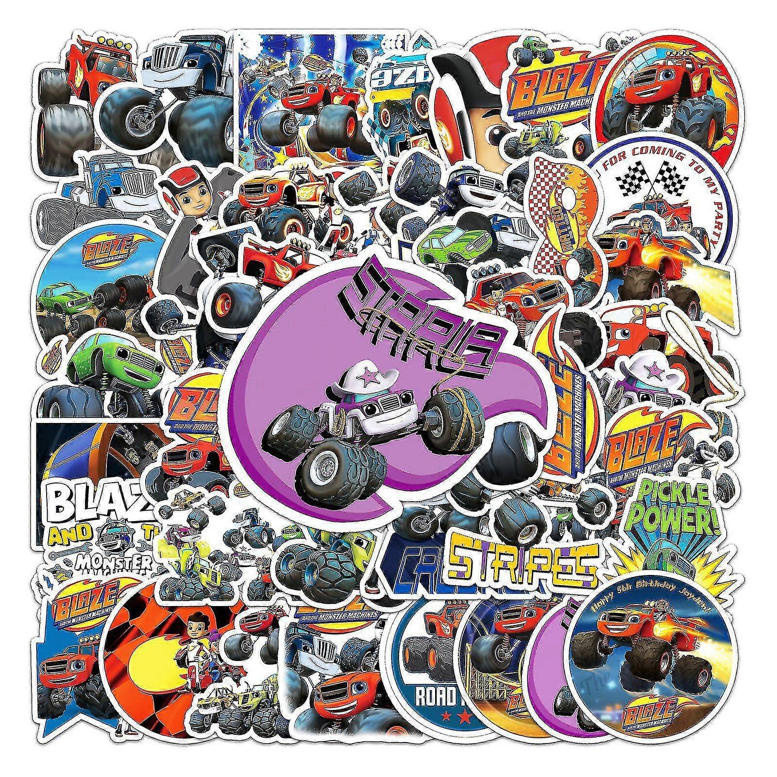 50pcs/set Anime Blaze Monster Machines Fire Cyclone Fighting Convoy ...