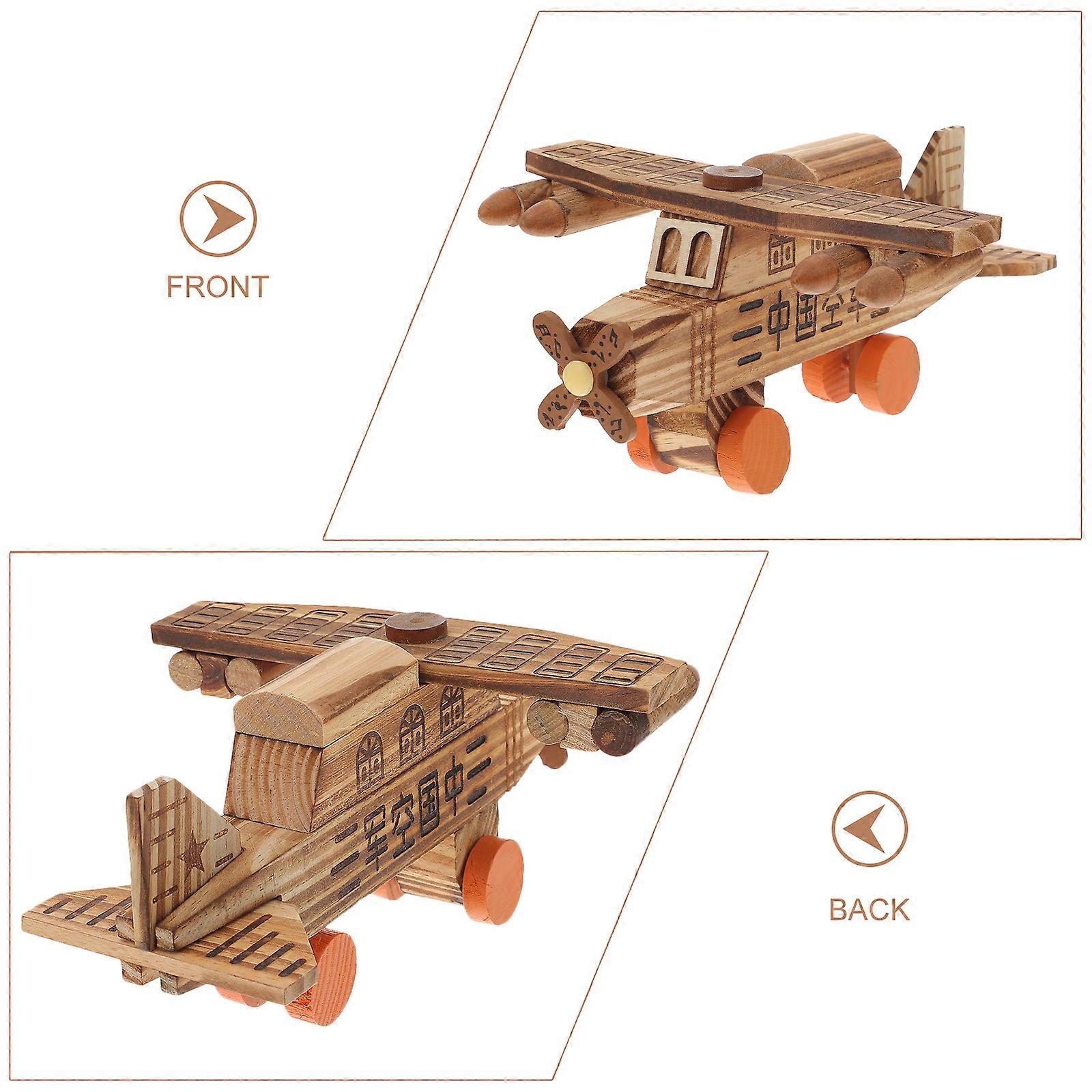 Creative Plane Model Office Desktop Iron Model Plane Decoration ...